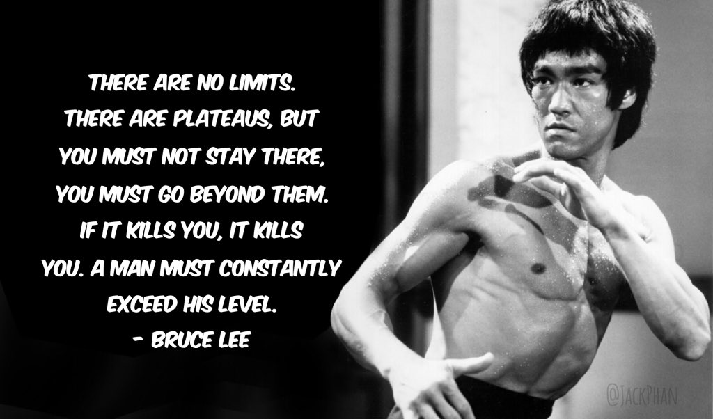 Bruce Lee No Limits Quote Top 25 Bruce Lee Quotes — Peace To The