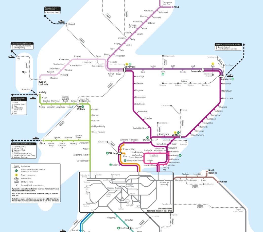 Train Routes In Scotland Map - Map