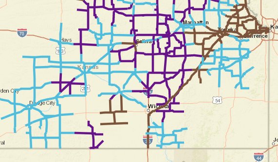 For drivers across Kansas today, you can check for current road ...