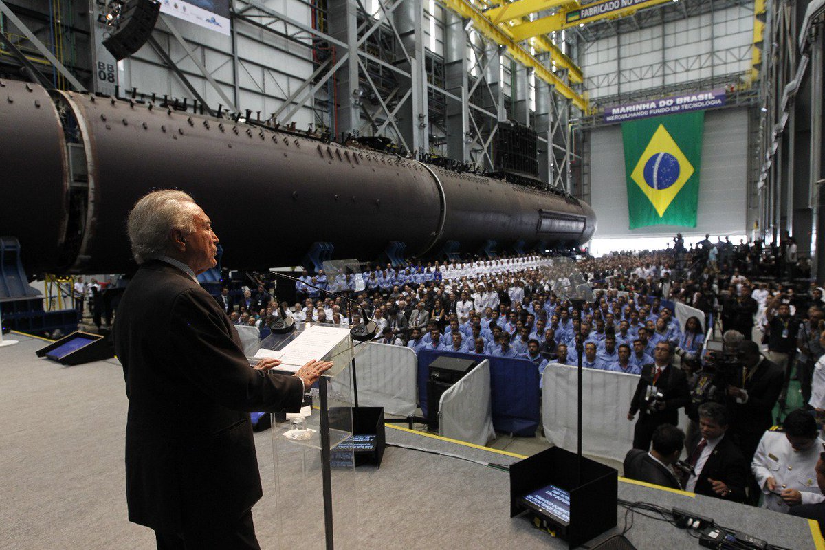 Brazilian first Riachuelo class submarine (S-40 Riachuelo) in the ...