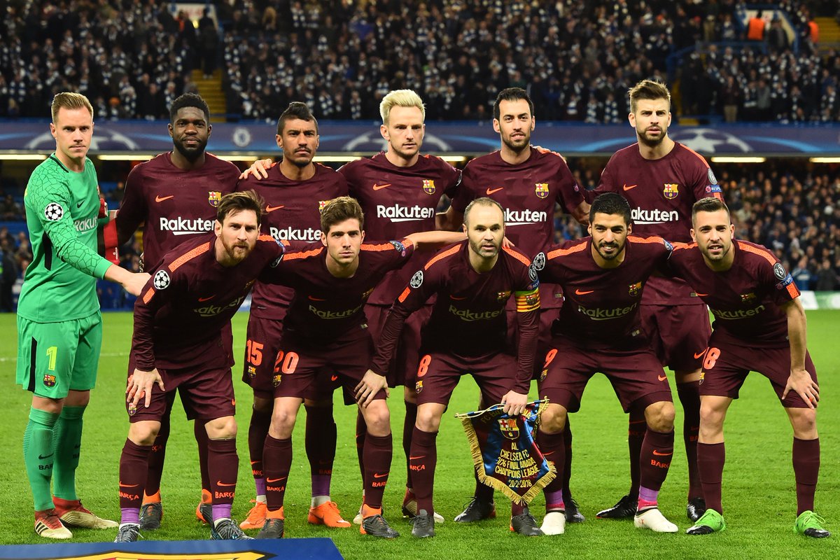 The barcelona team in london... #ucl winners in 2018? 🏆 - scoopnest.com