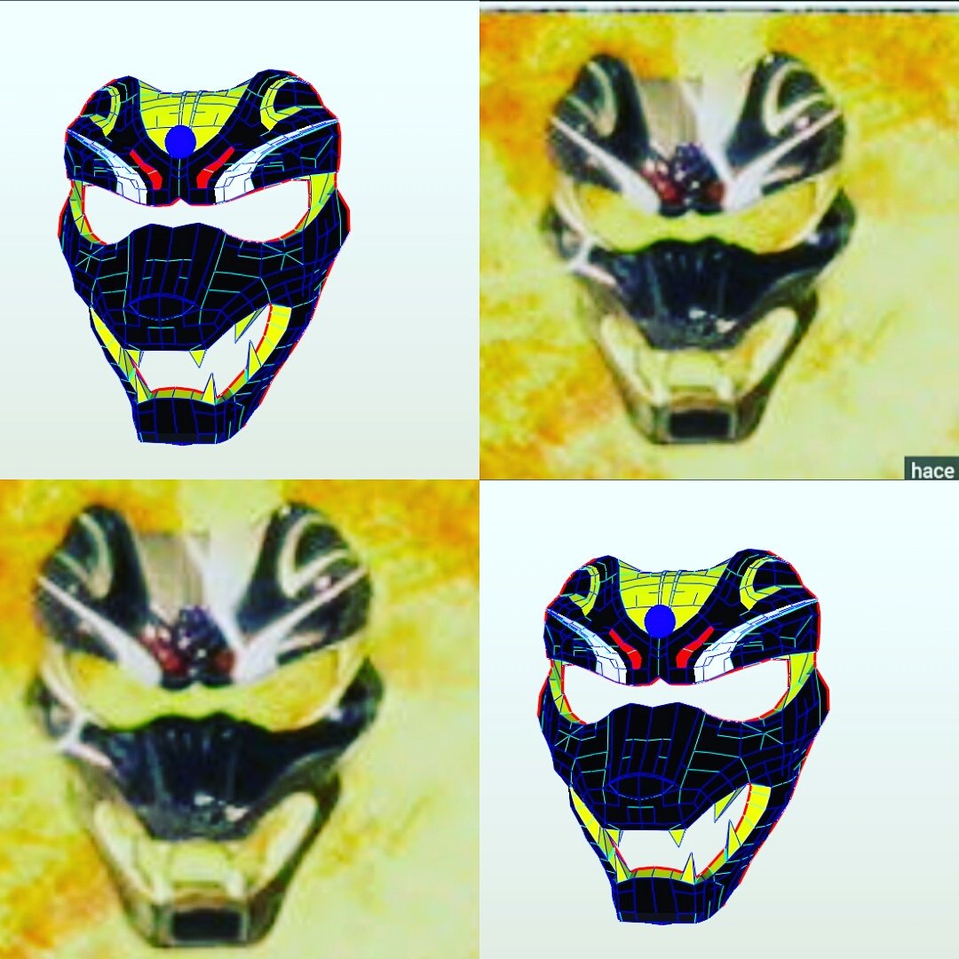 Wolf Power Rangers Wild Force Zen Aku Mask