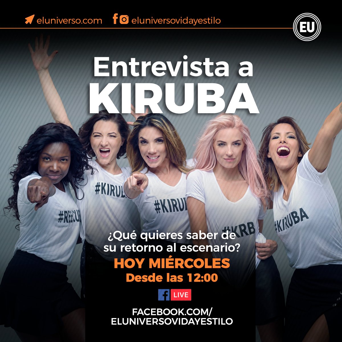 El grupo Kiruba ofrece una entrevista a ELUNIVERSO en minutos. Toda la información EN VIVO en ...