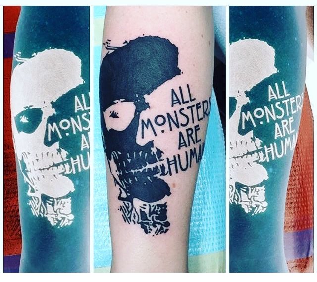 Skull Face Tattoo American Horror Story