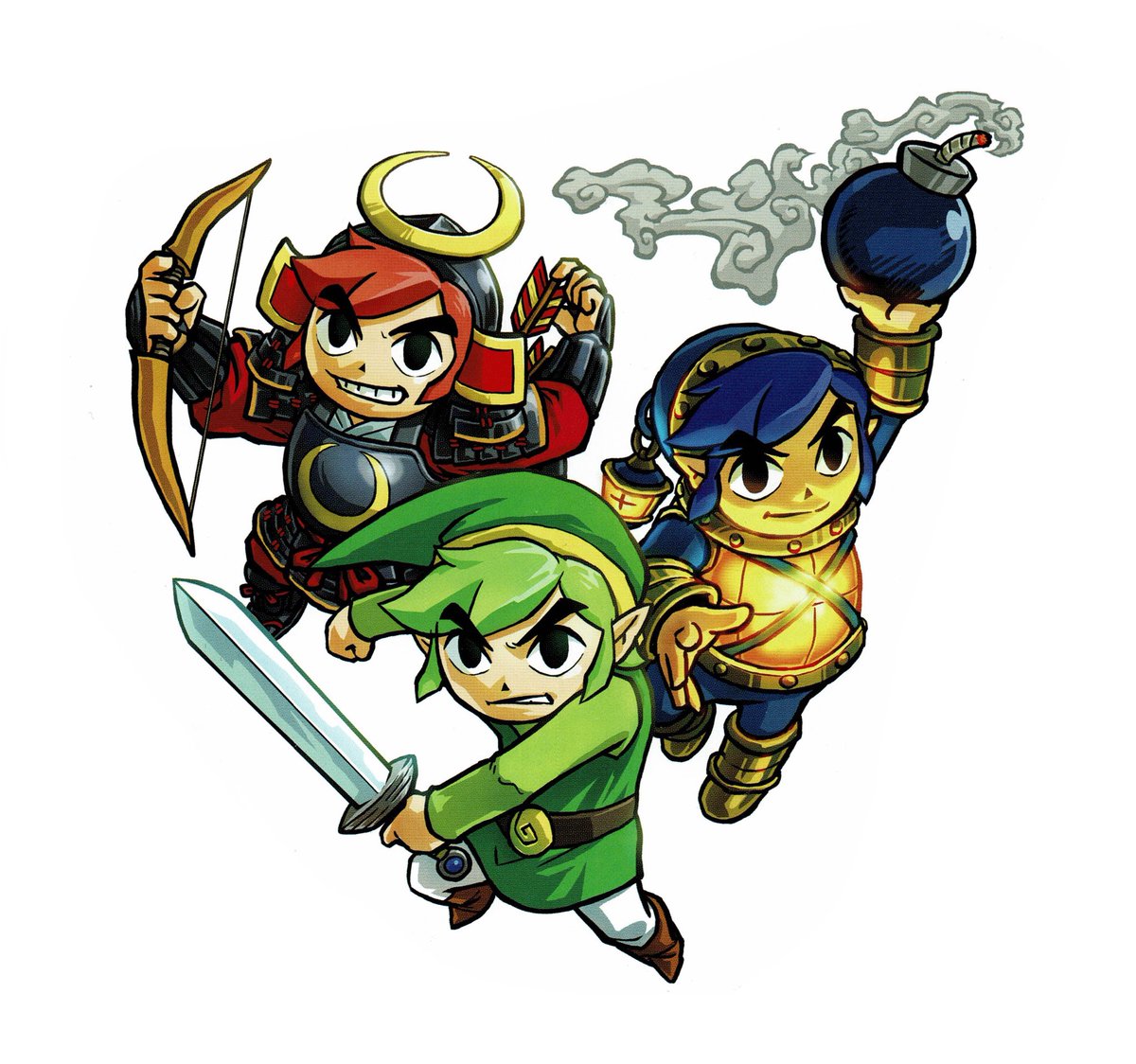 Zelda Triforce Heroes Art