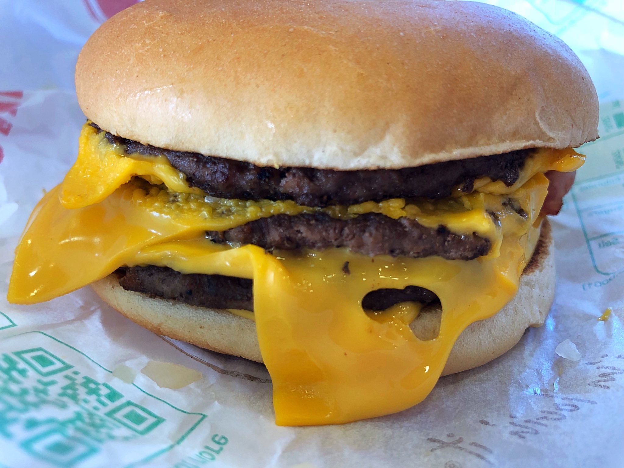 Mcdonalds Plain Double Cheeseburger