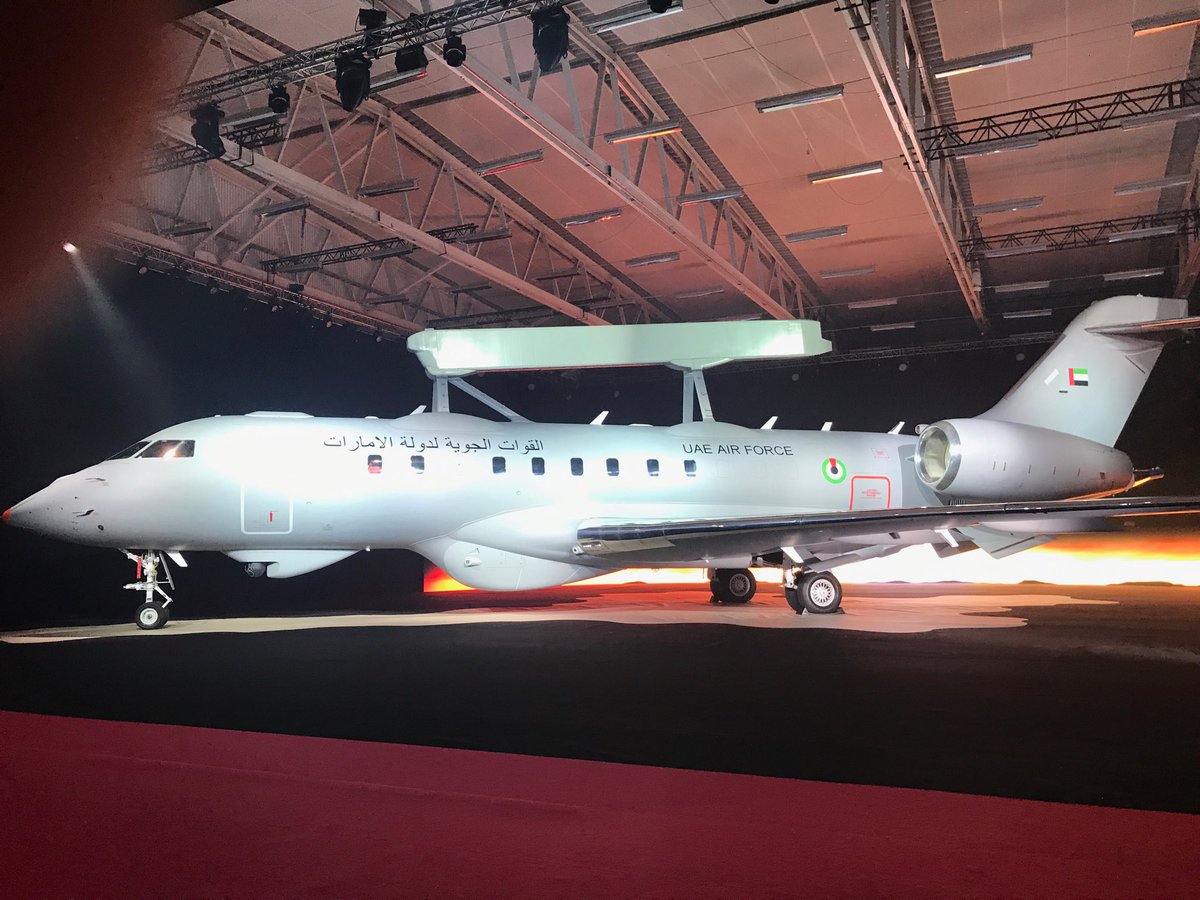 الظهور الأول لطائرة Saab Global Eye التابعه للإمارات | Arab Defense ...