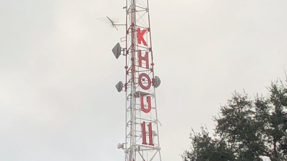 Today, the iconic KHOU 11 letters were taken down from the KHOU tower ...