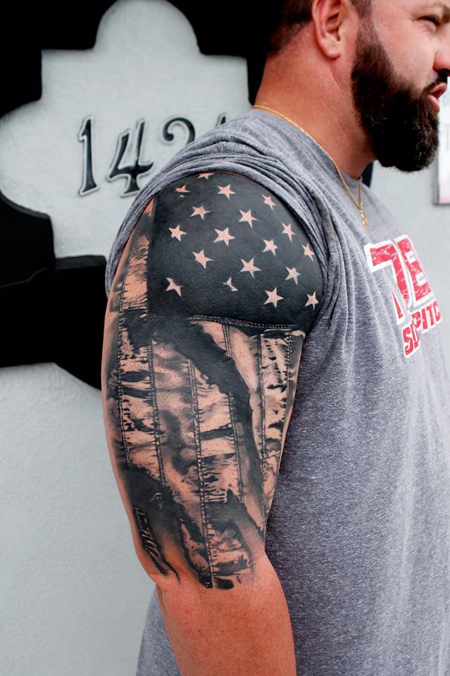 American Flag Tattoos Shoulder
