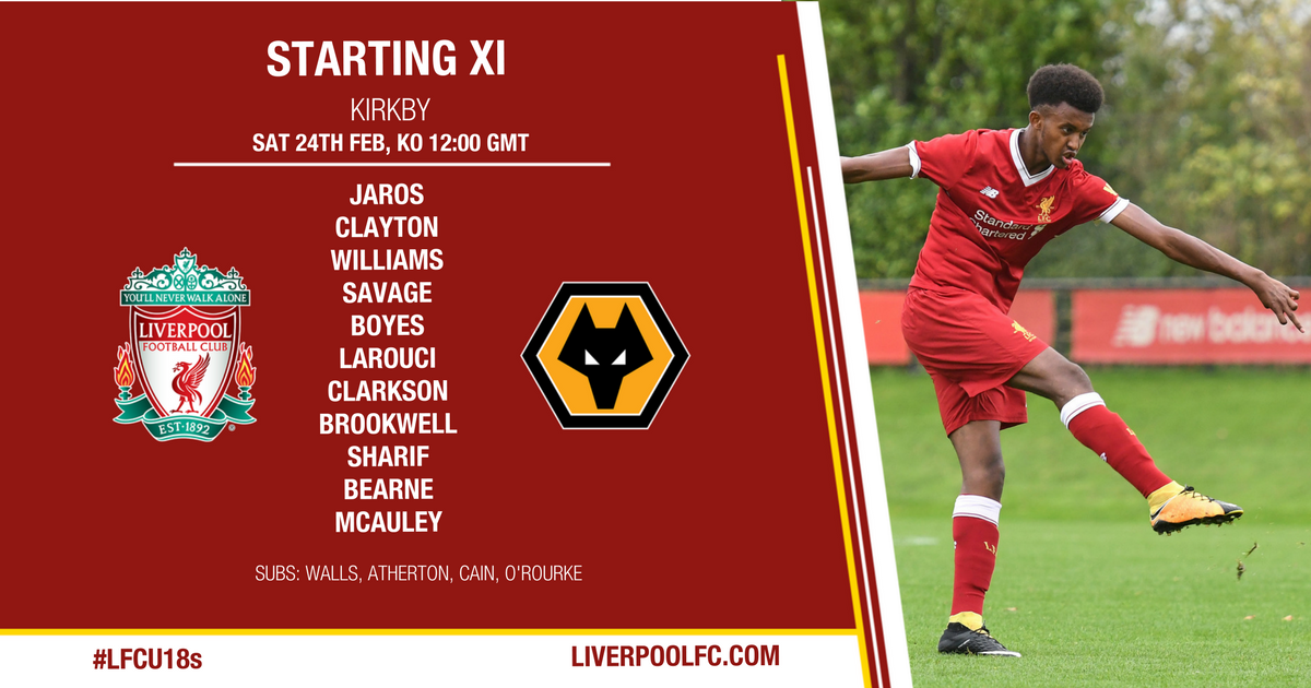 ? LFCU18s team news ? Watch the full game live on LFCTV and LFCTV GO ...