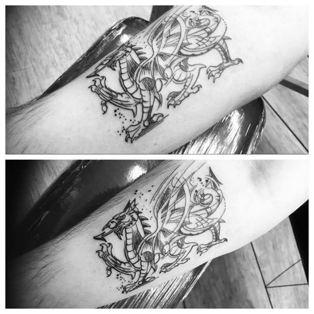 Welsh Dragon Forearm Tattoos 50 Red Dragon Tattoo Designs With Meaning