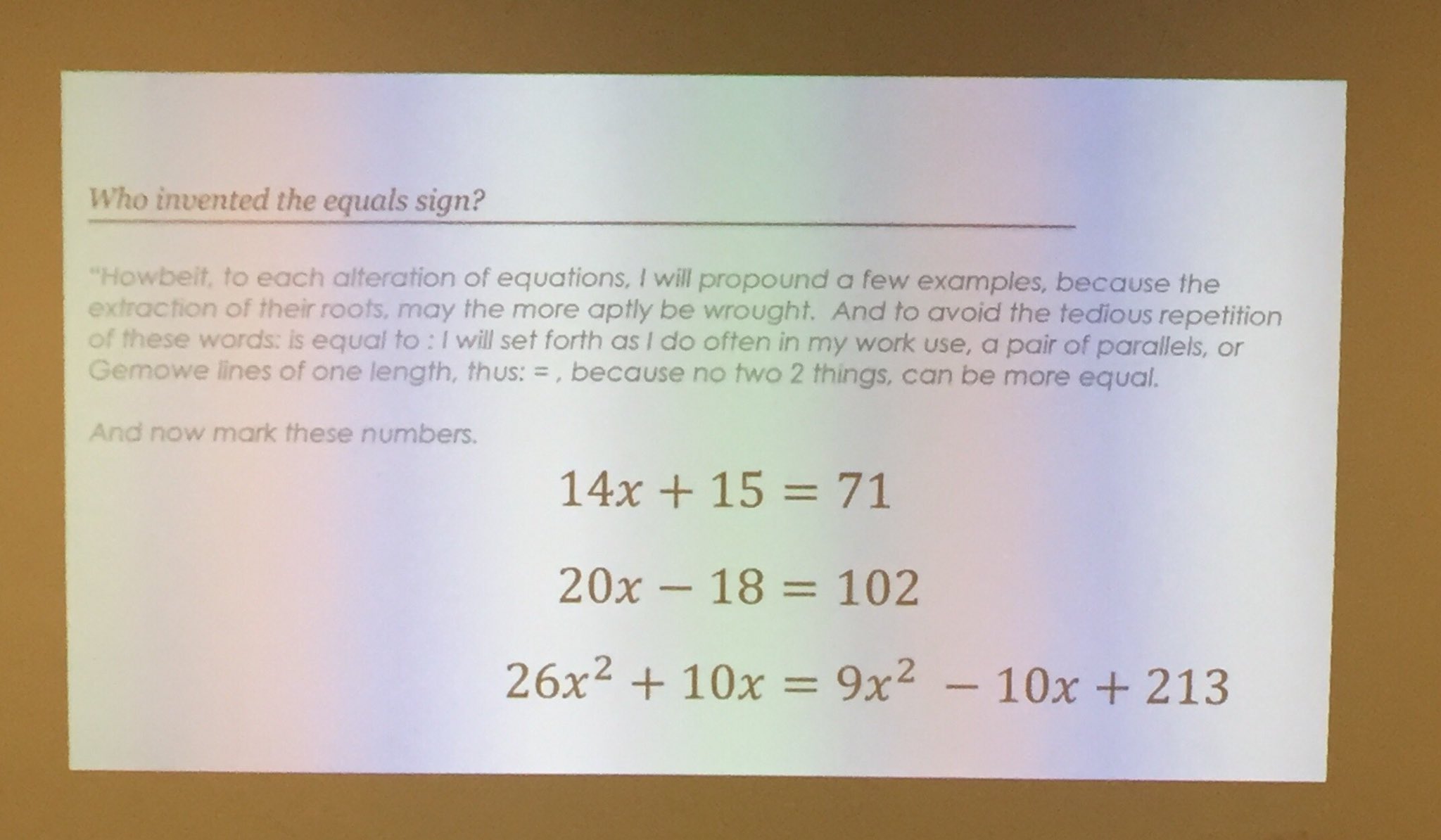 Jo Morgan on Twitter: "Lovely stuff #mathsconf14…