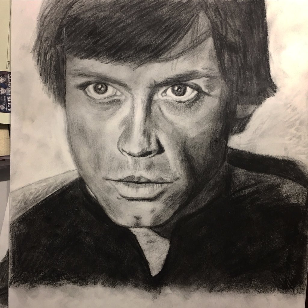 Luke Skywalker Face Drawing