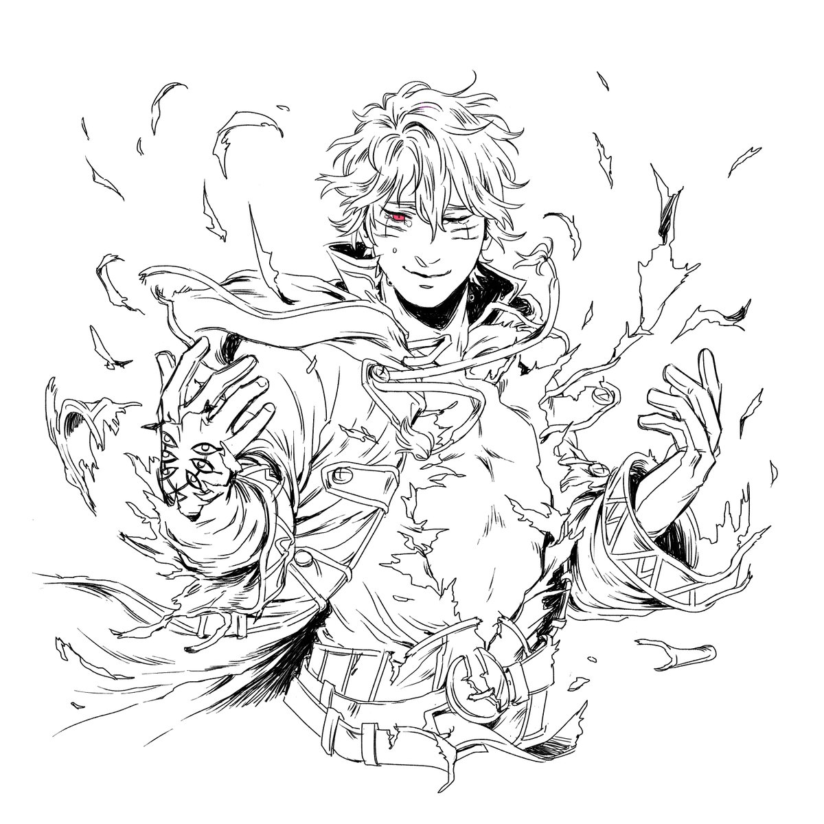 「have to come back to color this later because i'm struggling」andy ...