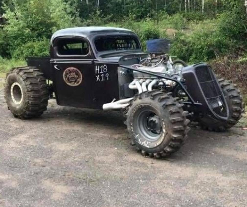 Lifted Rat Rod Truck