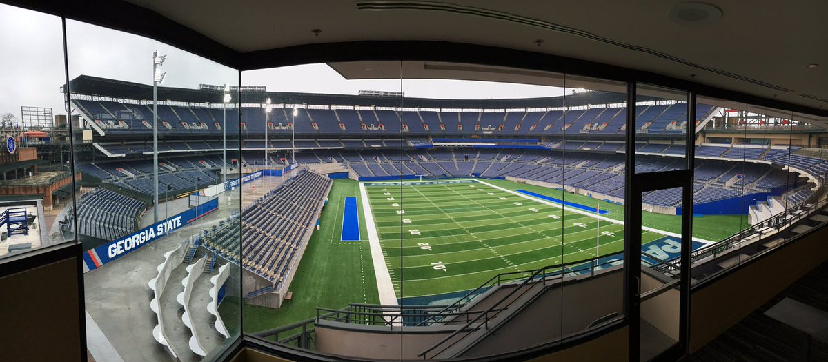 View of Georgia State Stadium (formerly Turner Field) in Atlanta, where ...