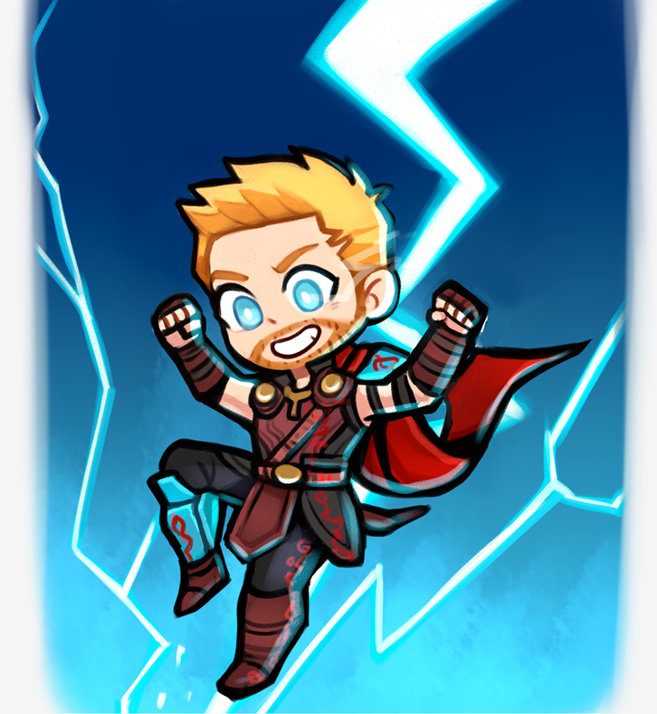 Thor Chibi How To Draw