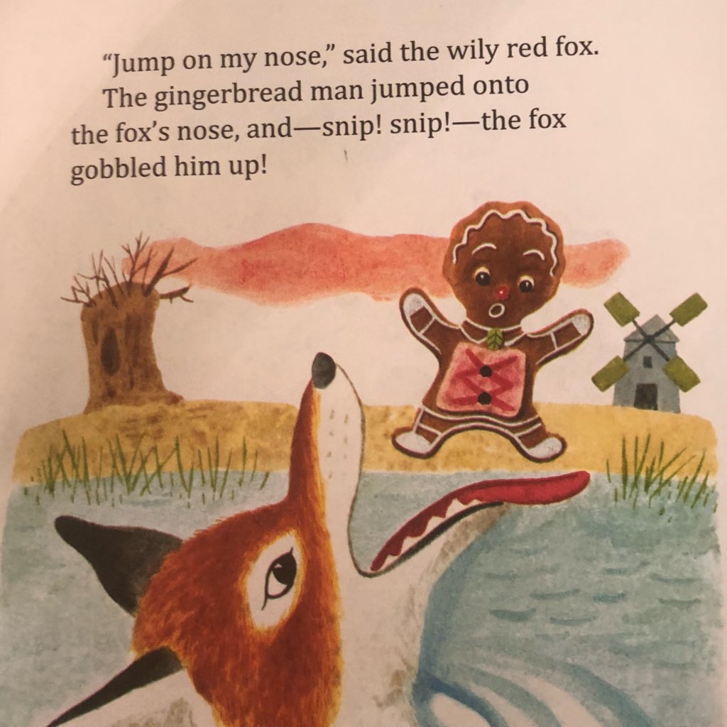 Fox Eating Gingerbread Man