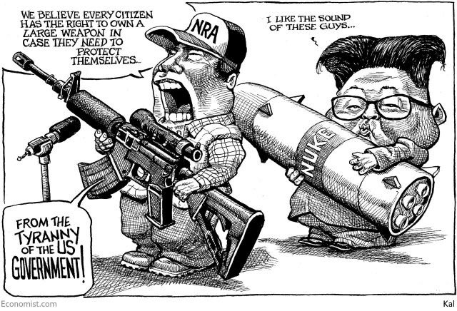 Right To Bear Arms Political Cartoon