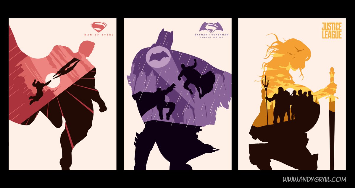 FANART: MoS, BvS, and JL posters by Andy Grail : r/DC_Cinematic
