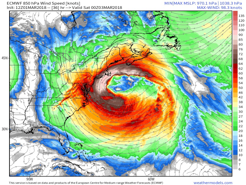 Hurricane Sandy Winds