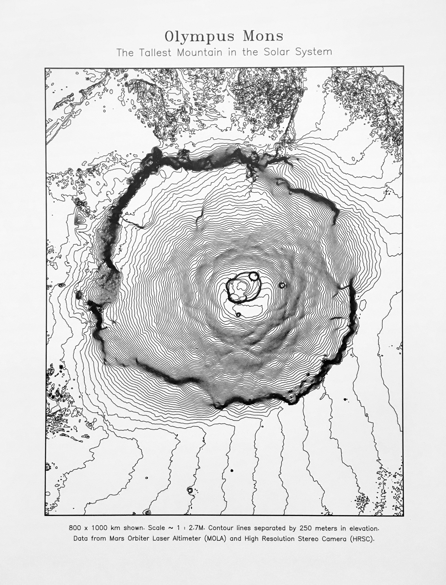 Olympus Mons Map