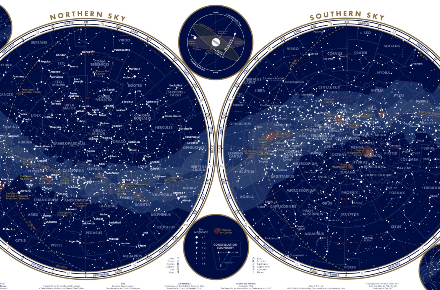 Astronomy Star Charts Night Sky