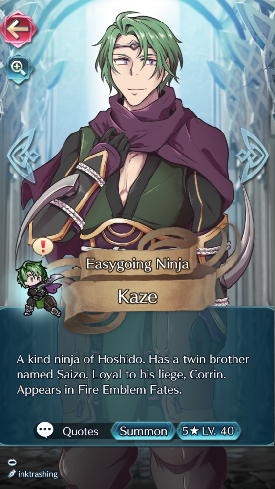 I tried making FEH-style illustrations for Kaze : r/FireEmblemHeroes