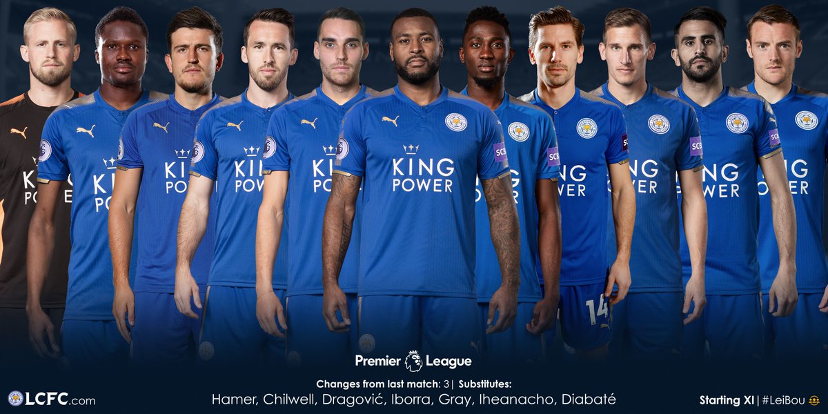 Lineup vs Bournemouth : r/lcfc