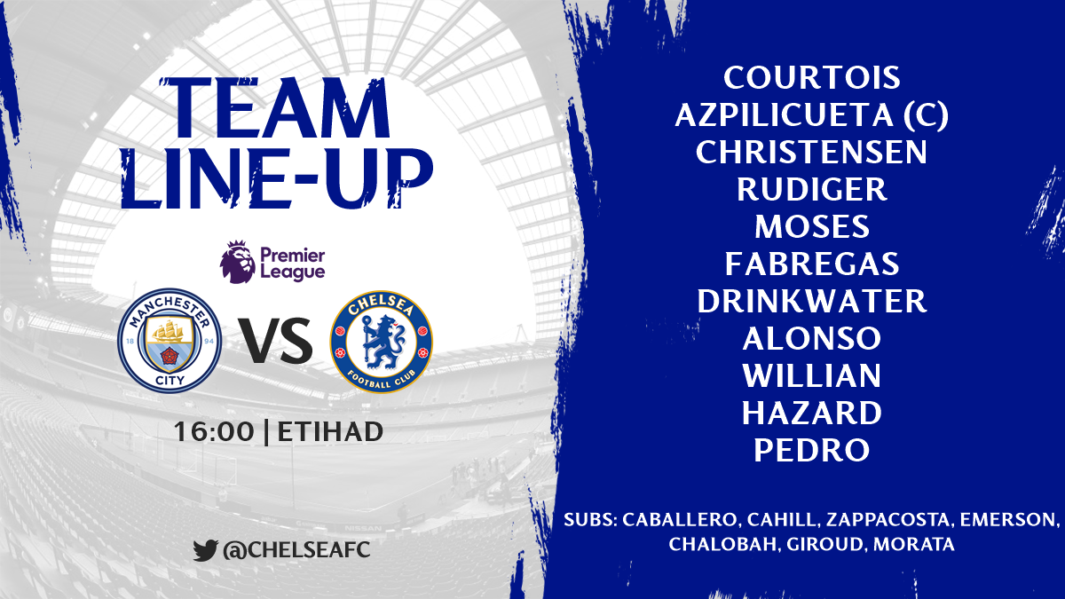 [EPL] 29R· 맨시티 v 첼시, 선발 라인업 : 클리앙