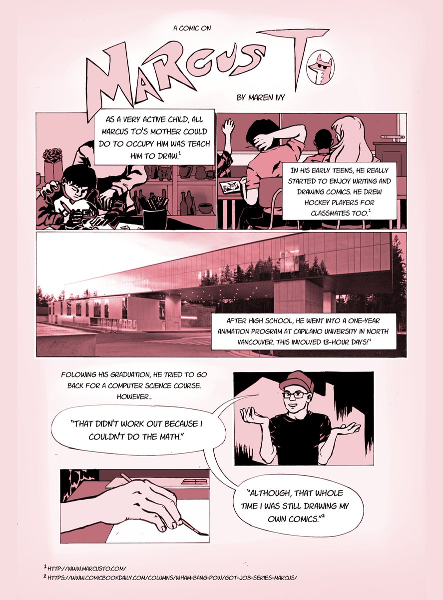 「a short biographical comic about an artist i like for a clas」Ghost Ivy ...