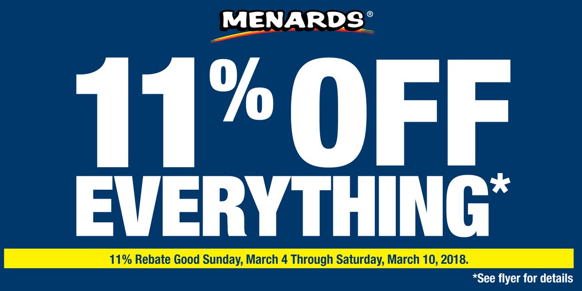 Menards 11 Rebate 2024