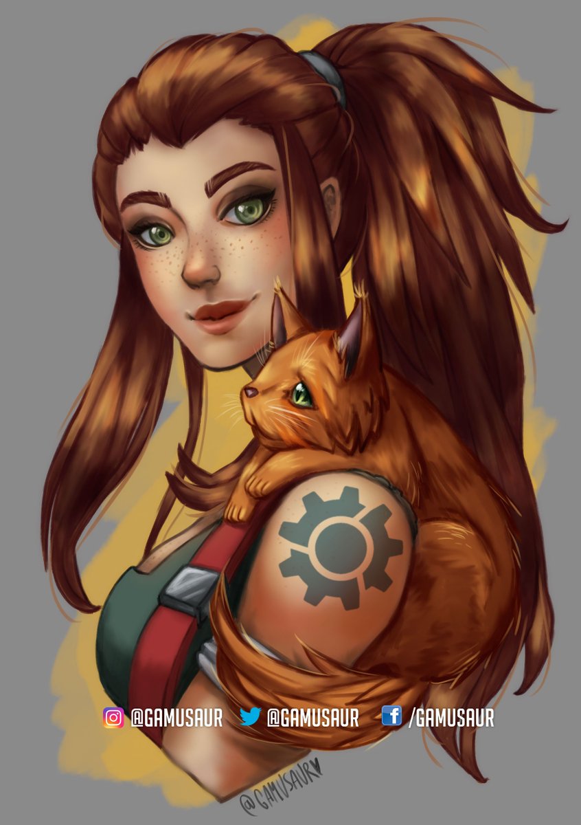Brigitte by @Gamusaur : r/Blizzard