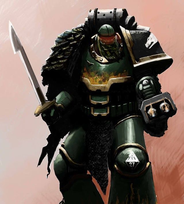 Salamander Space Marines Artwork