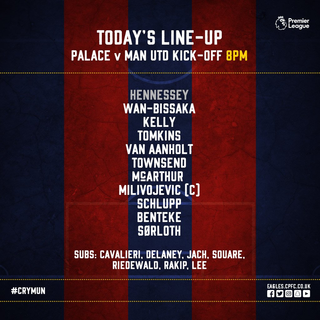 [EPL] 29R· C.팰리스 v 맨유, 선발 라인업.jpg : 클리앙