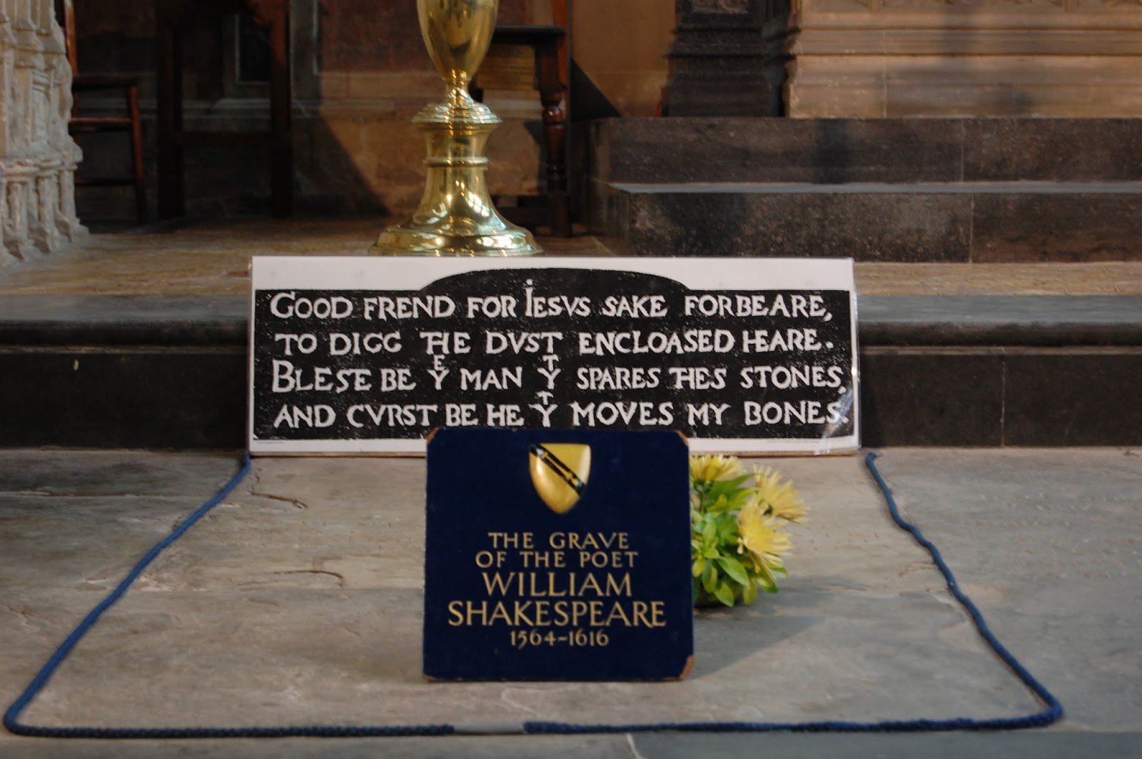 William Shakespeares Tombstone