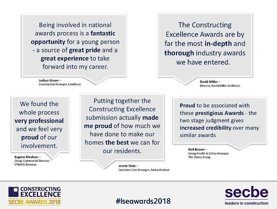 Constructing Excellence SECBE Awards on Twitter: "The Constructing Excellence @SECBE_UK awards ...