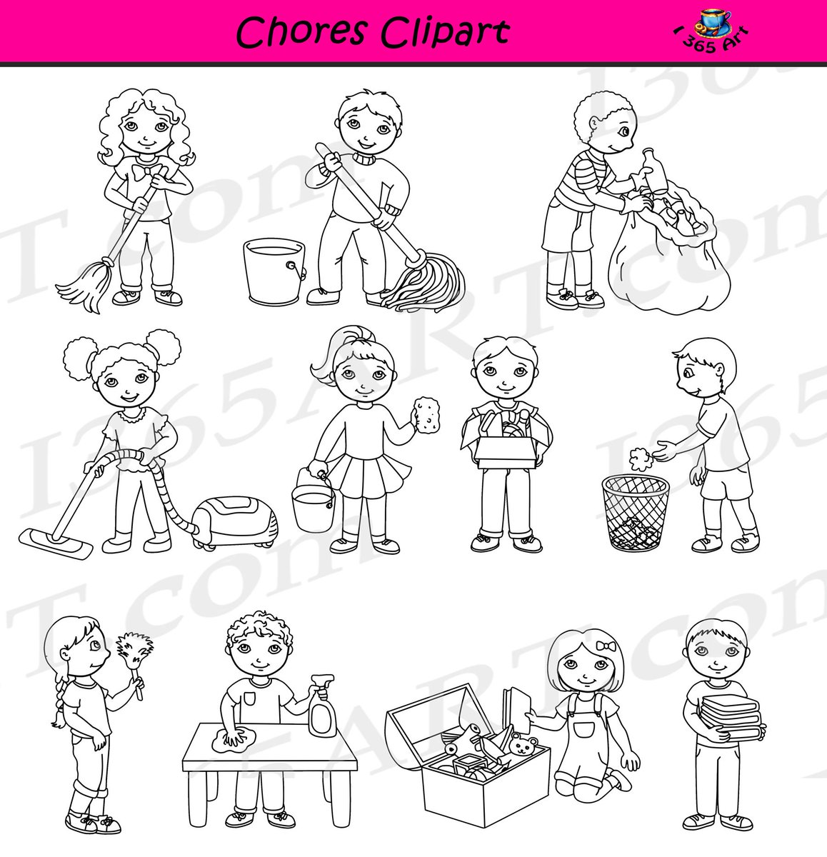 Clean Classroom Clipart