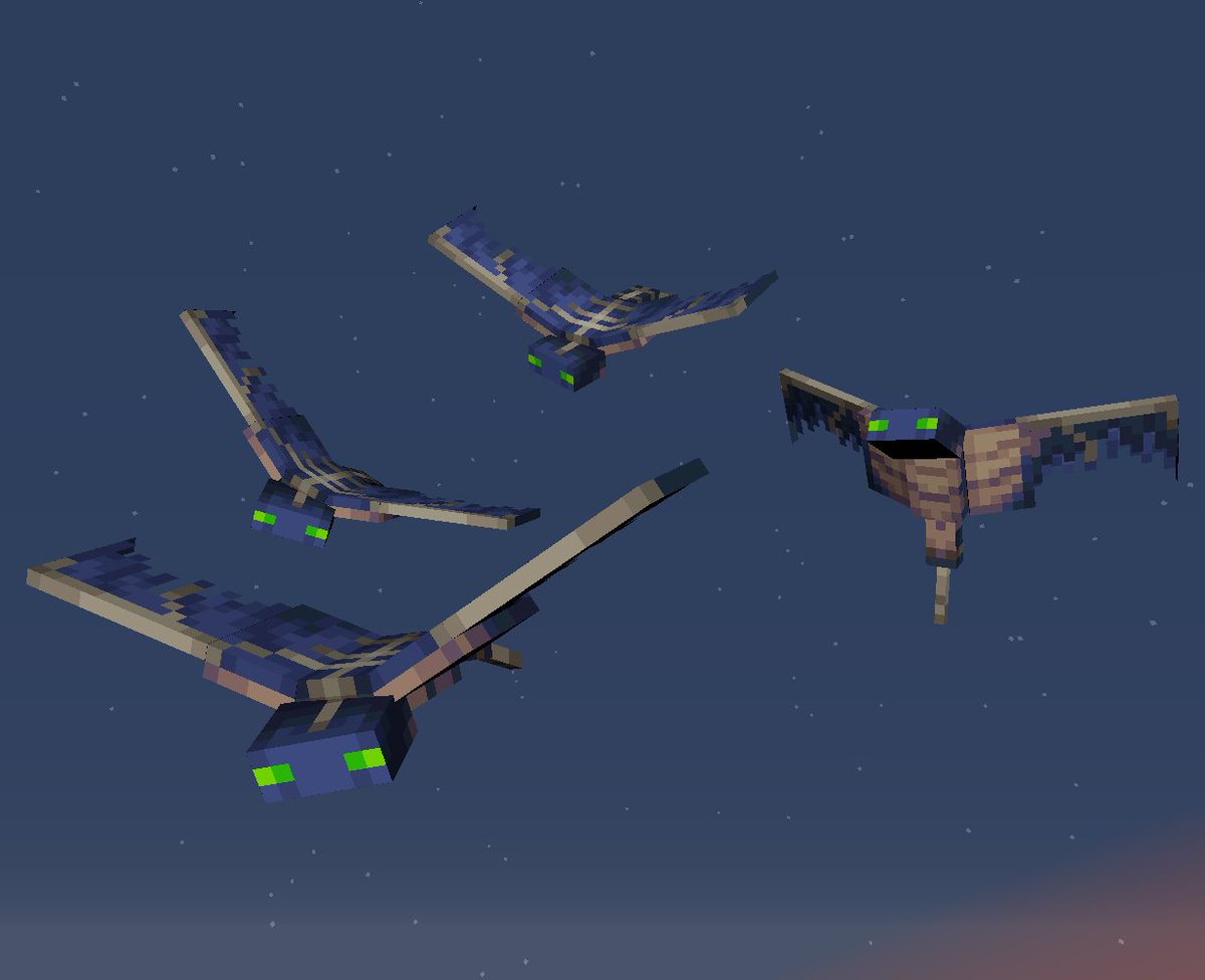 New phantom model and texture : r/Minecraft