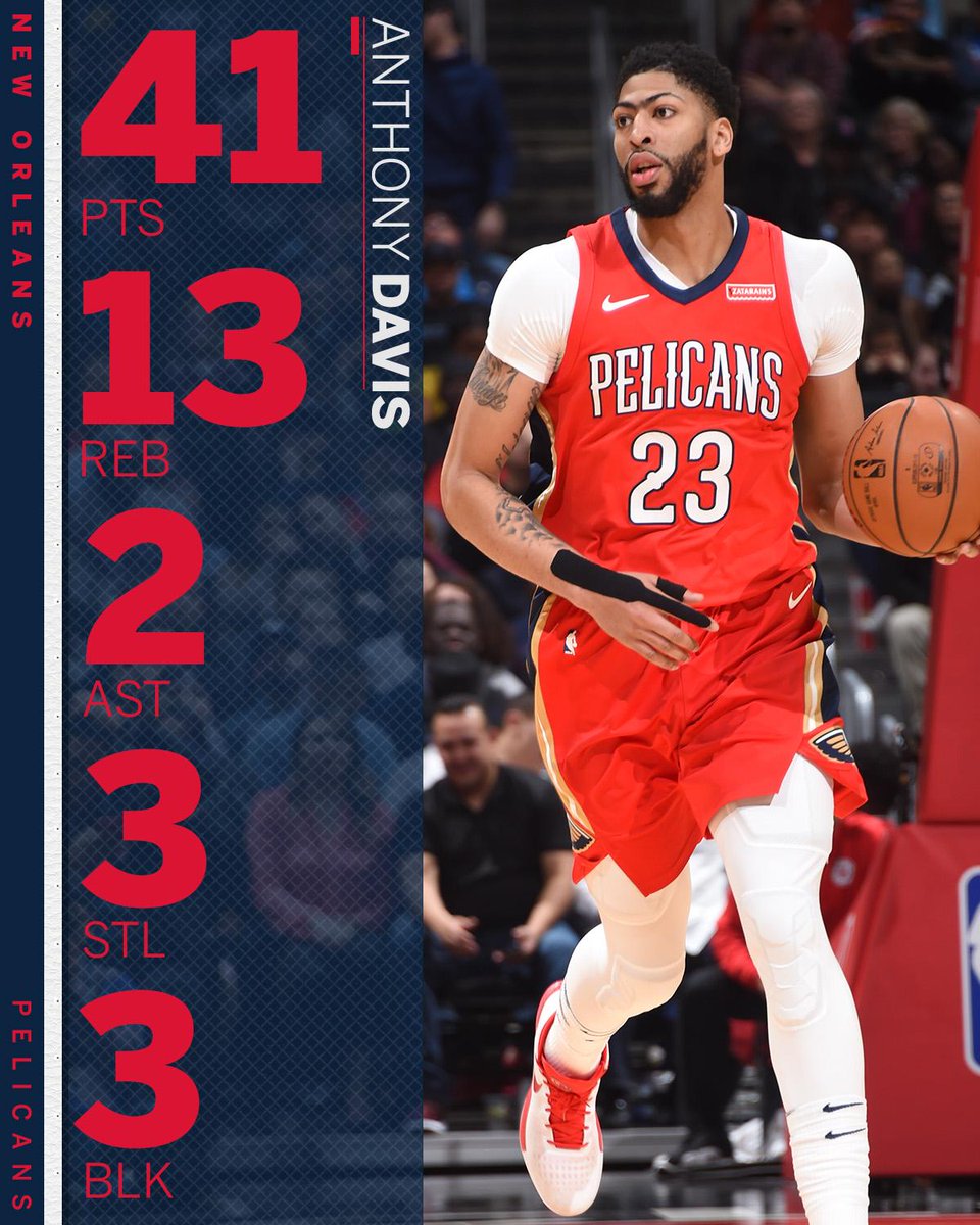 Ad carried the pelicans to their 9th straight win. 💪 - scoopnest.com