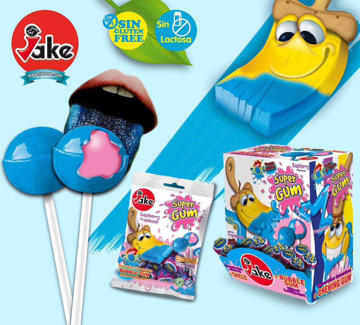 pinta azul lollipops