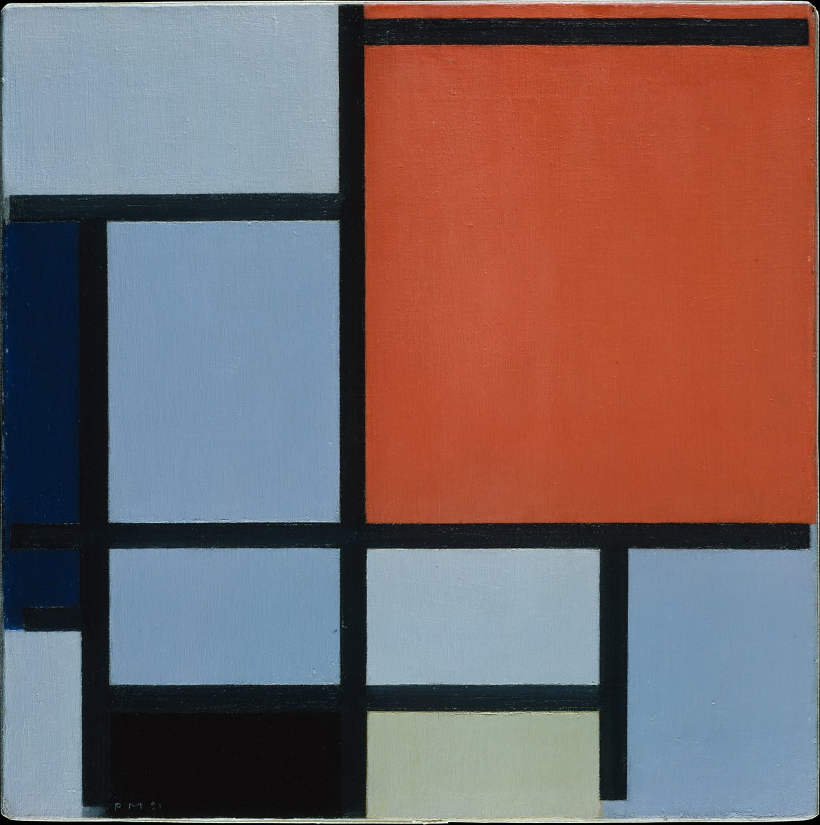 Piet Mondrian was born this day in 1872. This is an early example of ...