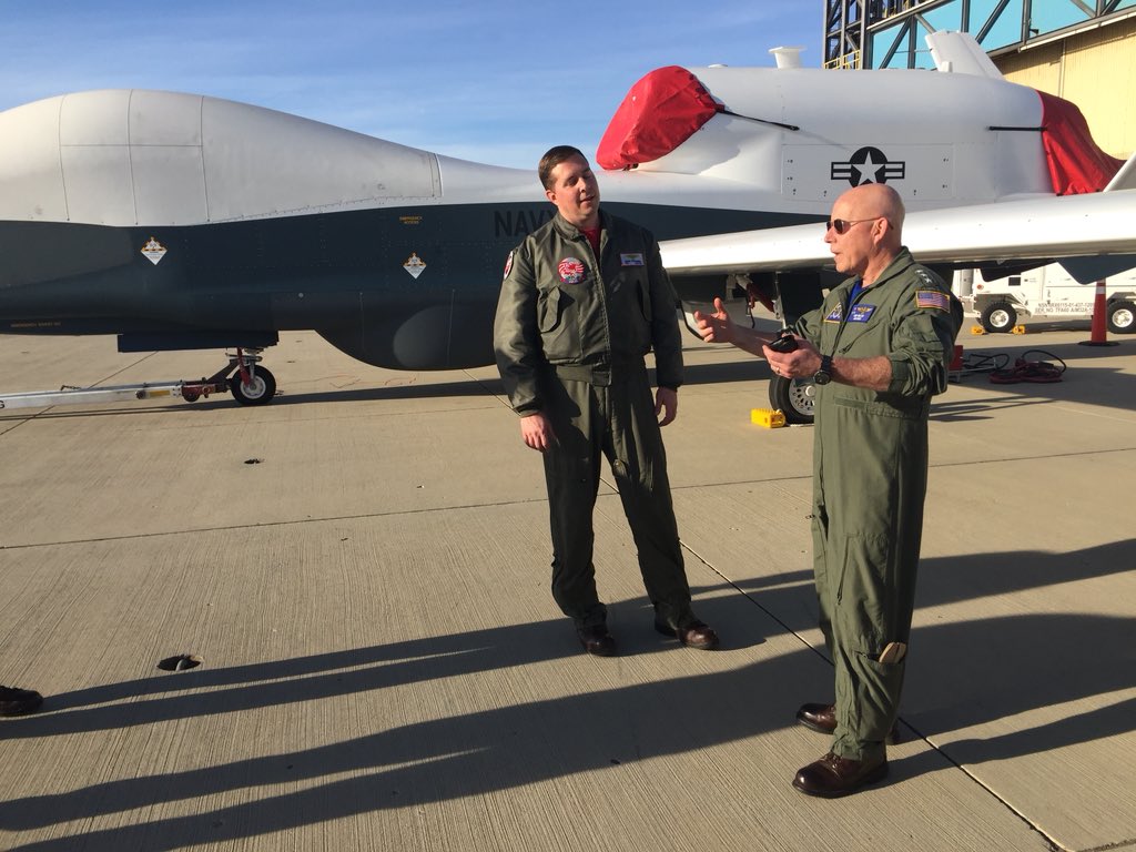 MT : The Air Boss saw the fleet’s first delivered MQ-4C Triton Tuesday ...