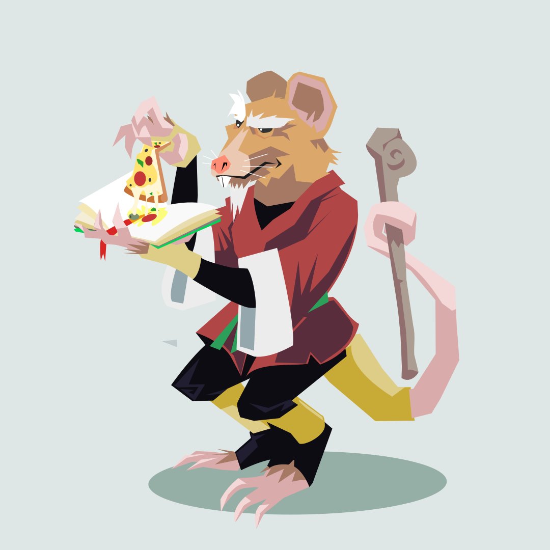 Splinter Ninja Turtles Pizza