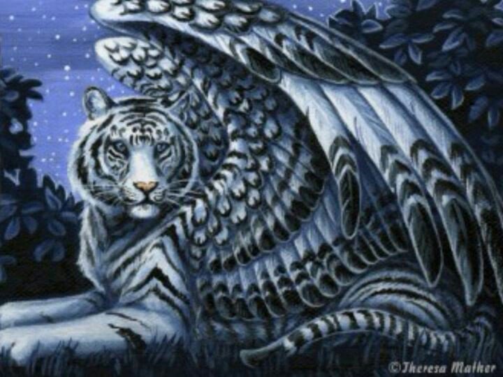 White Tiger With Wings