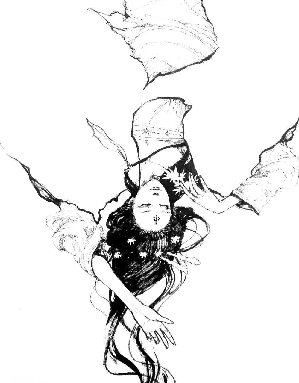 Girl Falling Drawing Tumblr