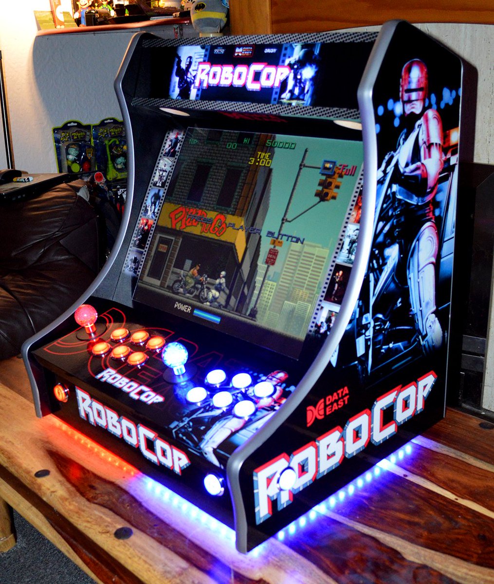Robocop Arcade Cabinet Graphics l Bartop Design l Arcade Artwork Art ...