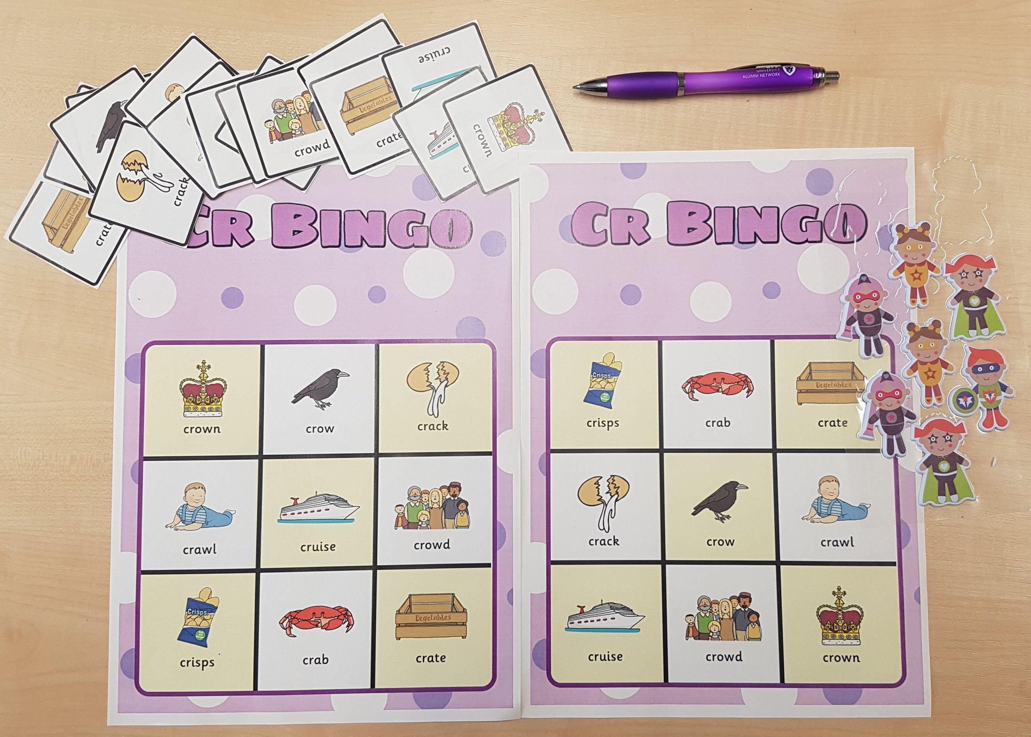 SLT for Kids on Twitter: "Fun bingo games in today's speech sound ...