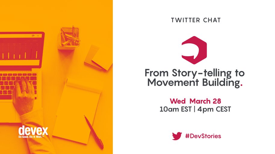 Devex on Twitter: "What does it take to transform your stories into movements? We're discussing ...