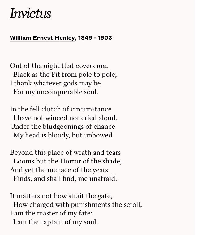 Morgan Freeman Invictus